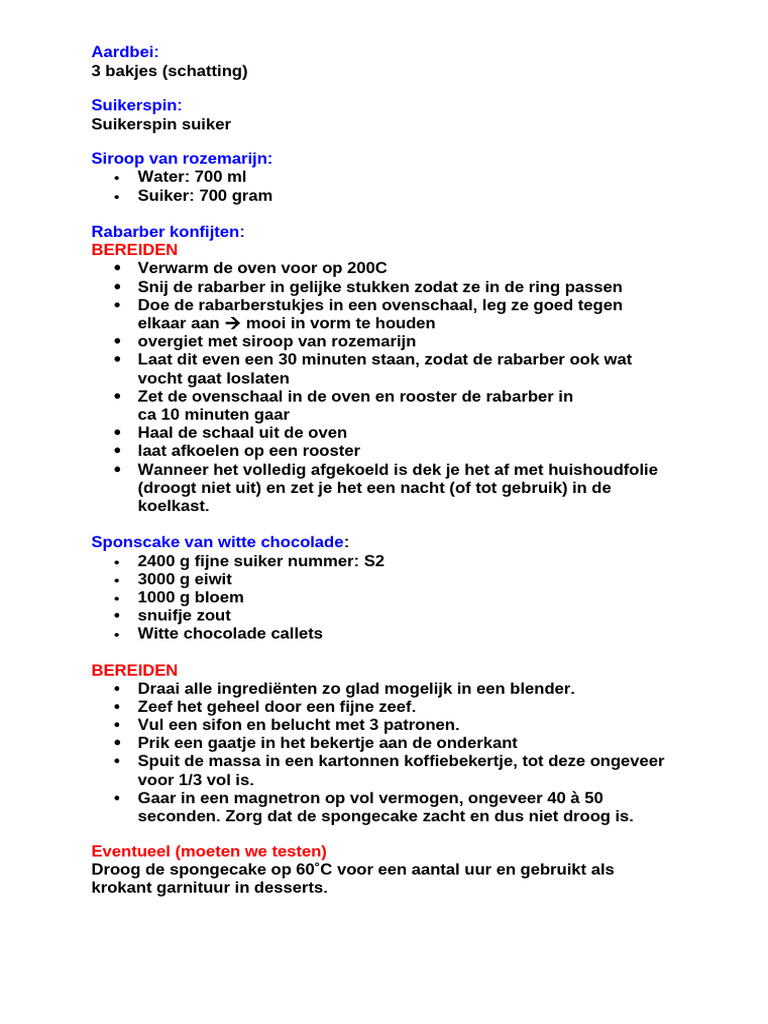 Gip Recepte Definitief | PDF