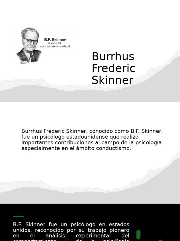 Burrhus Frederic Skinner | PDF