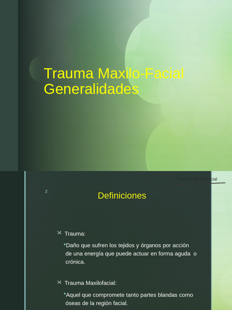 Guía de Trauma Maxilofacial | PDF | Hueso | Cráneo