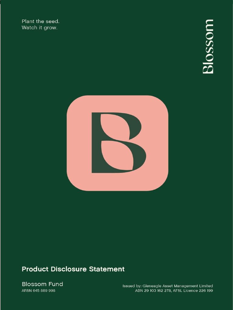 Blossom_Save_Product_Disclosure_Statement | PDF | Derivative (Finance ...