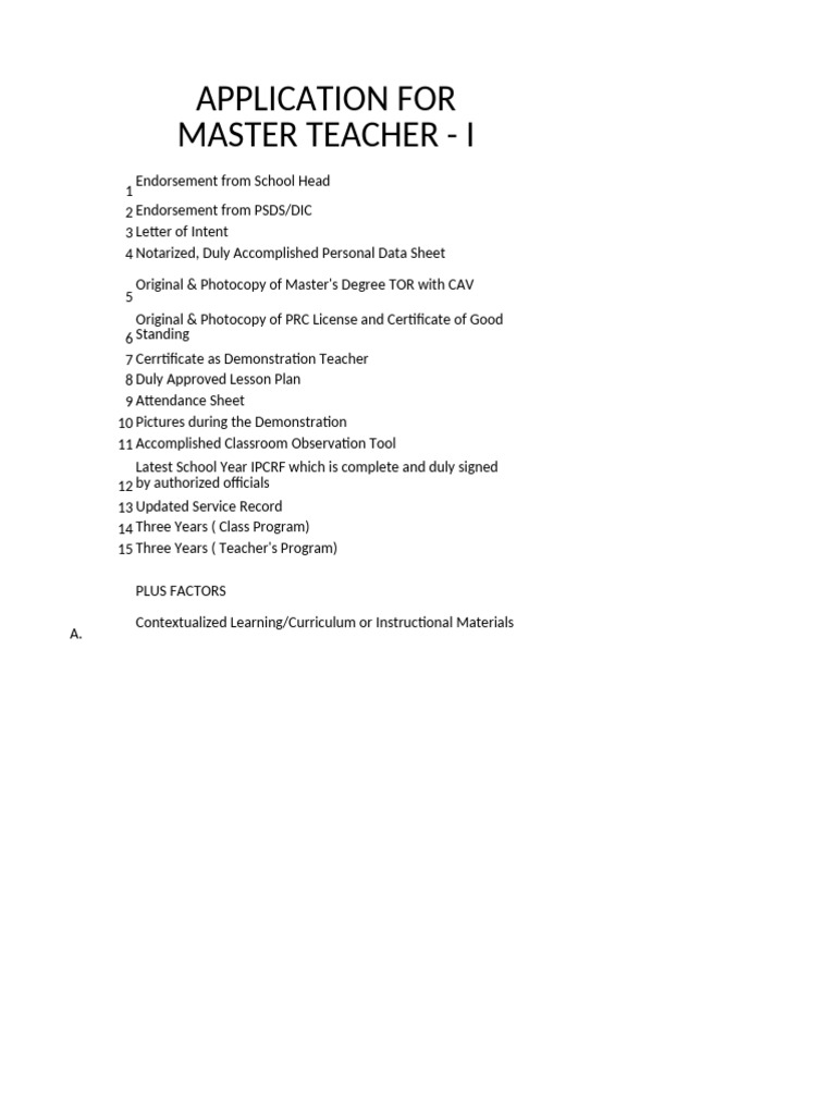 Master Teacher App | PDF