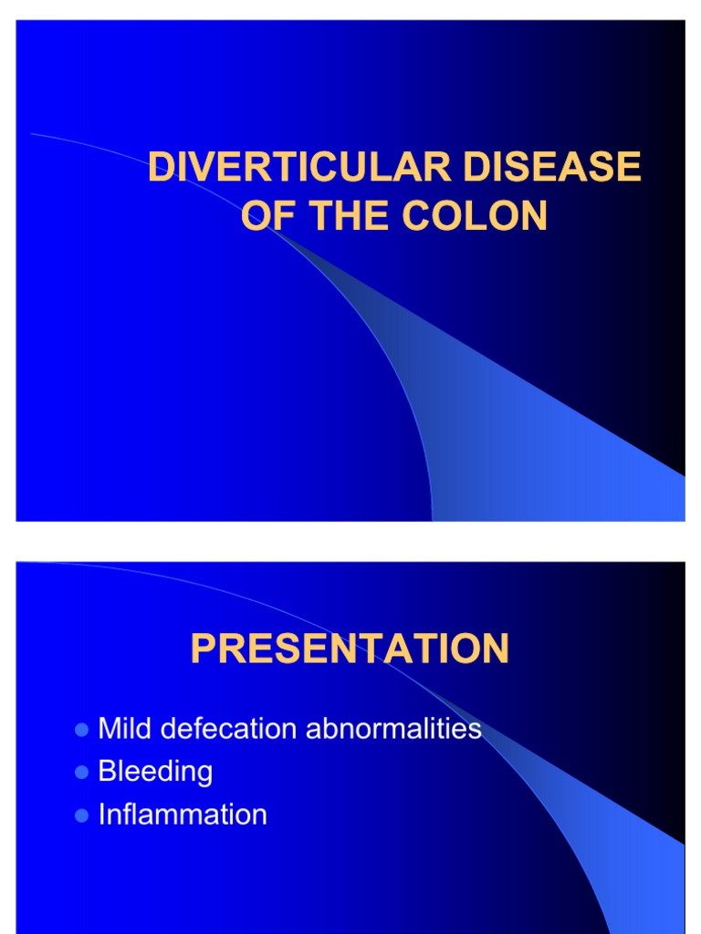 Understanding Diverticular Disease: A Comprehensive Review of ...
