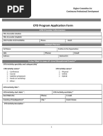 CPD Form | PDF | Lecture | Professional Development