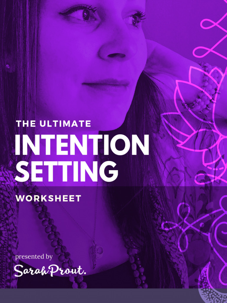 Intention Setting Worksheet Sarahprout | PDF | Soul