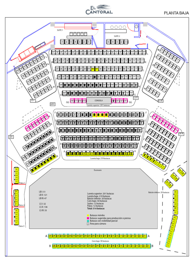Distribución De Butacas En Teatro Pdf