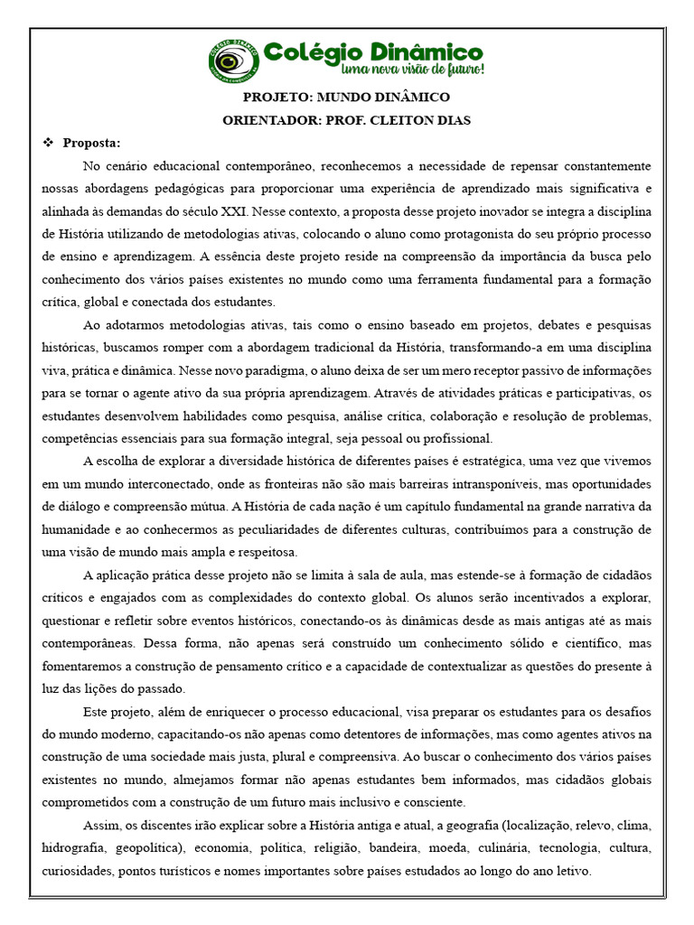 9º Ano - Projeto Mundo Dinâmico - Orientações | PDF | Austrália | Rússia