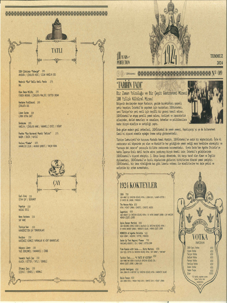 1924 Menu TR | PDF