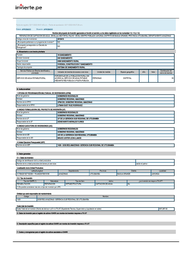 Formato N 07-C | PDF | Ingeniería Ambiental | Hidrología