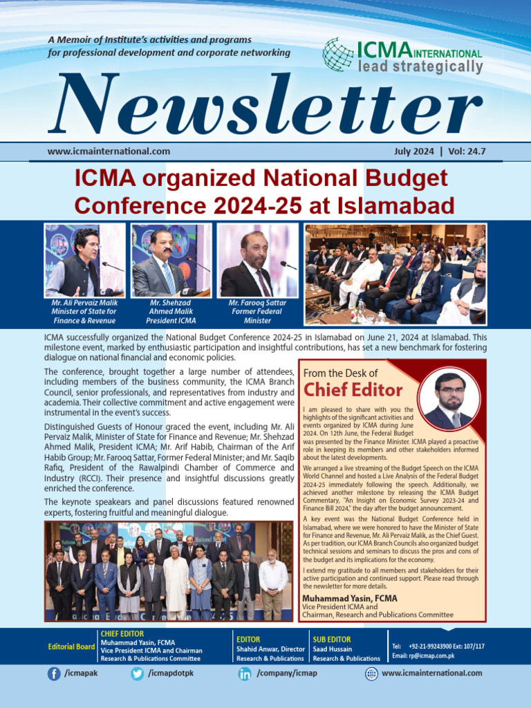 Icmap Newsletter Jul 2024 | PDF