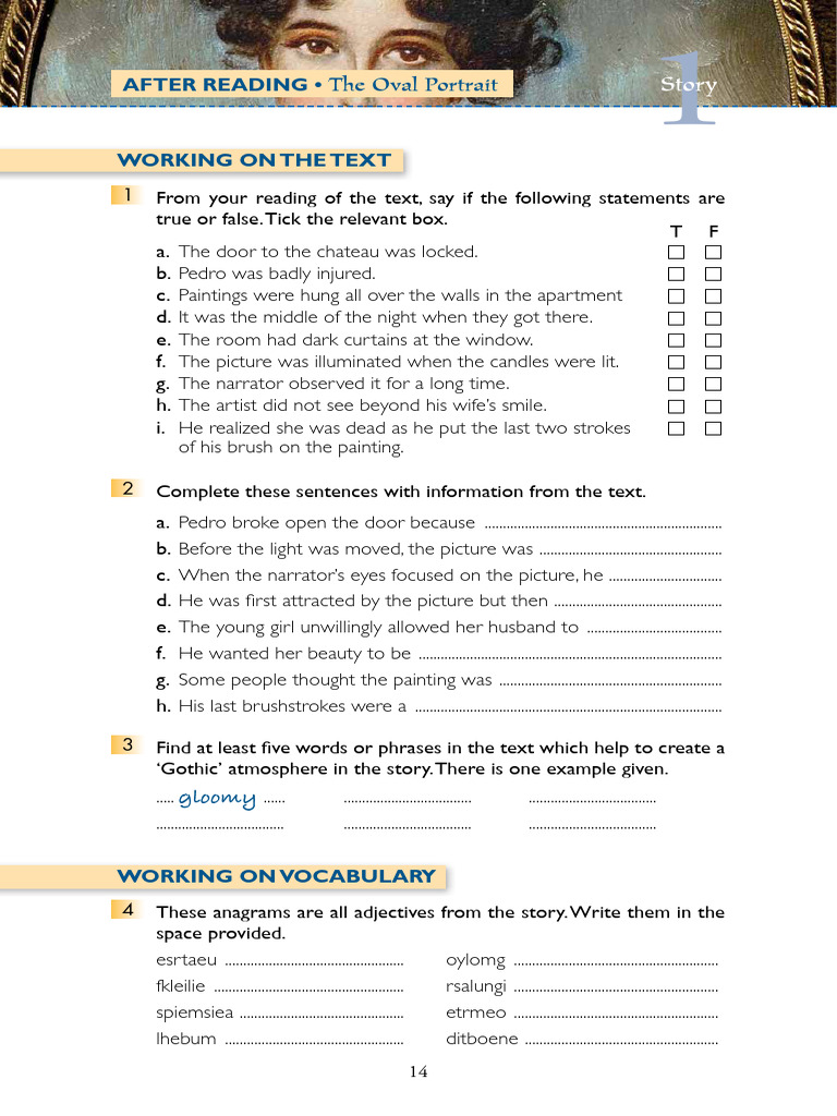 the_oval_portrait_worksheet | PDF | Portrait Painting | Portrait