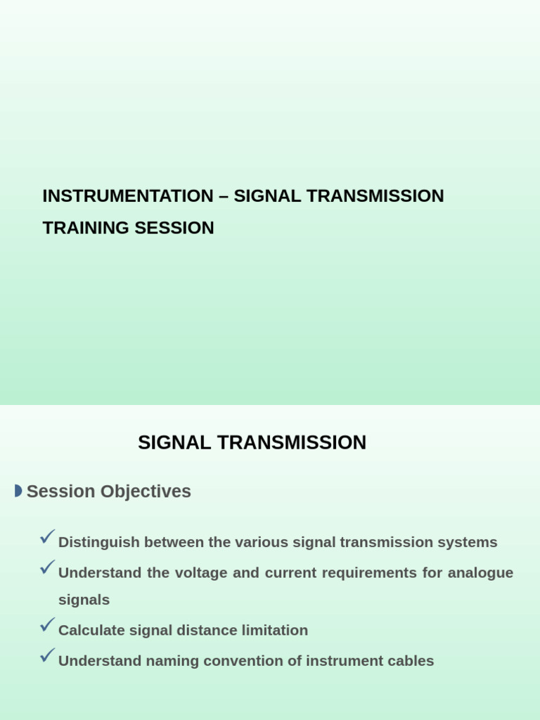 Signal Transmission | PDF | Instrumentation | Polyvinyl Chloride