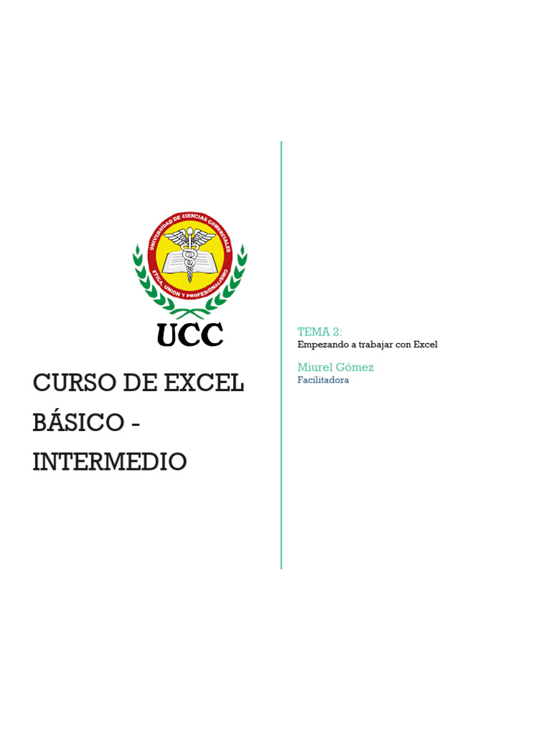 Empezando A Trabajar Con Excel | PDF | Hoja de cálculo | Microsoft Excel