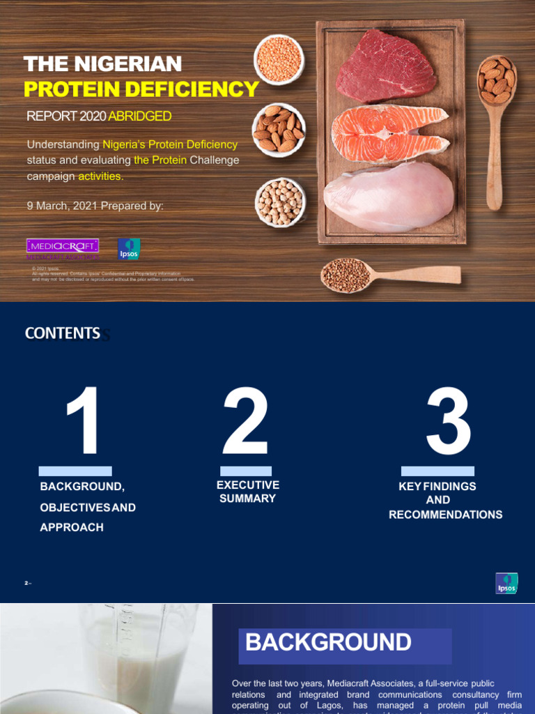 Nigeria's Protein Deficiency Insights | PDF | Malnutrition | Soybean