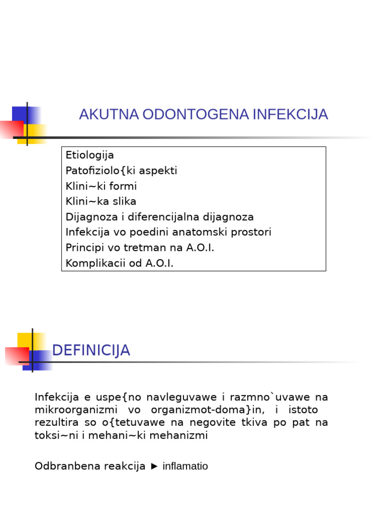 Akutna Odontogena Infekcija | PDF