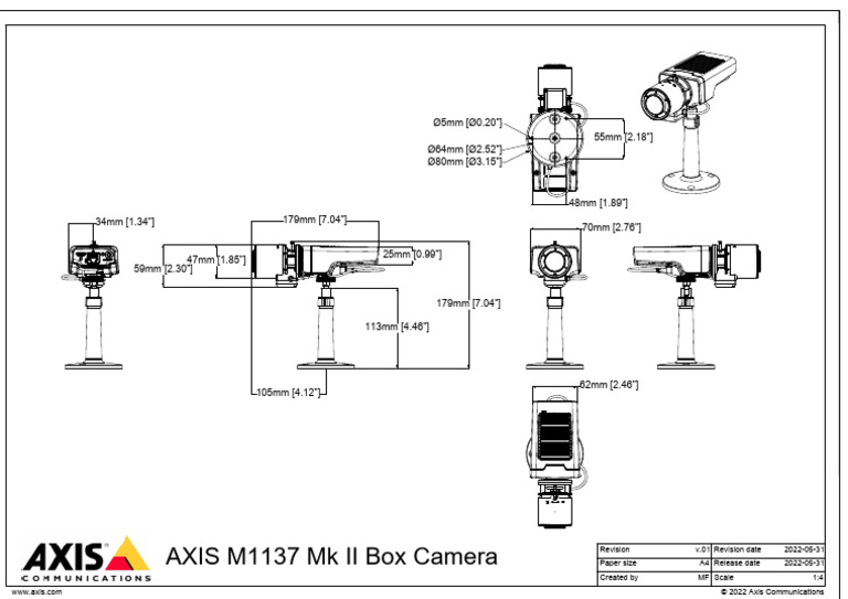 Axis Camera Drawing | PDF