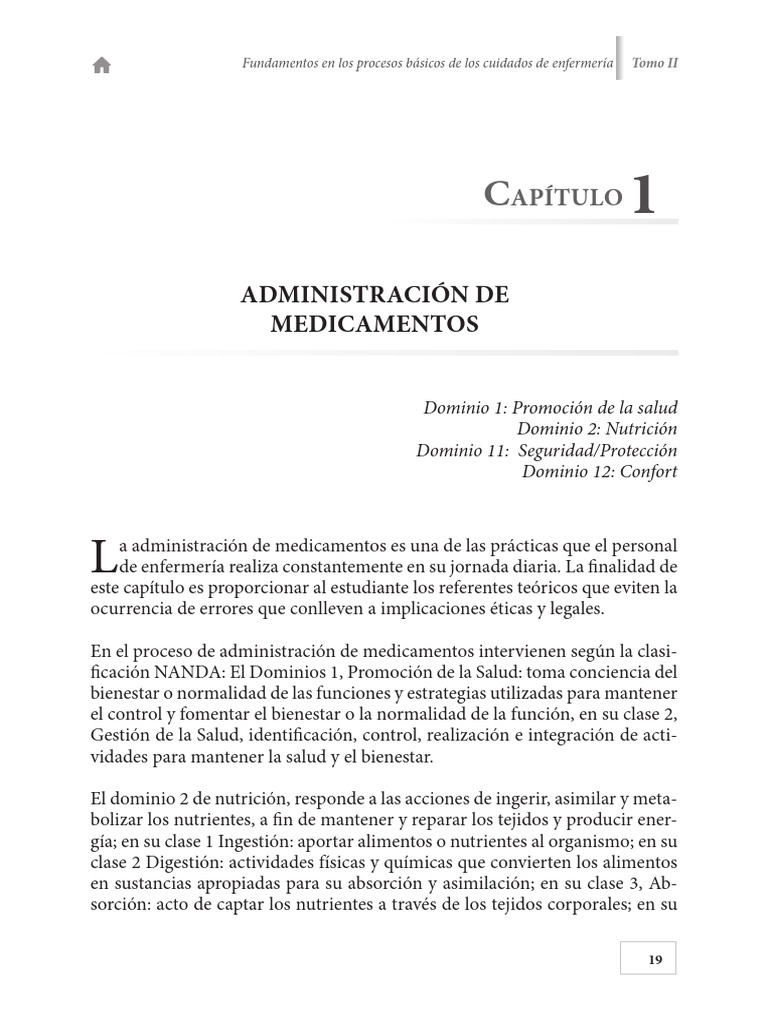Cap 1. Administración de Medicamentos | PDF | Medicamentos con receta ...