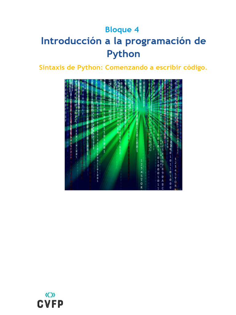 Material Descargable Bloque 4 Pdf Python Lenguaje De Programación Lenguaje De Programación