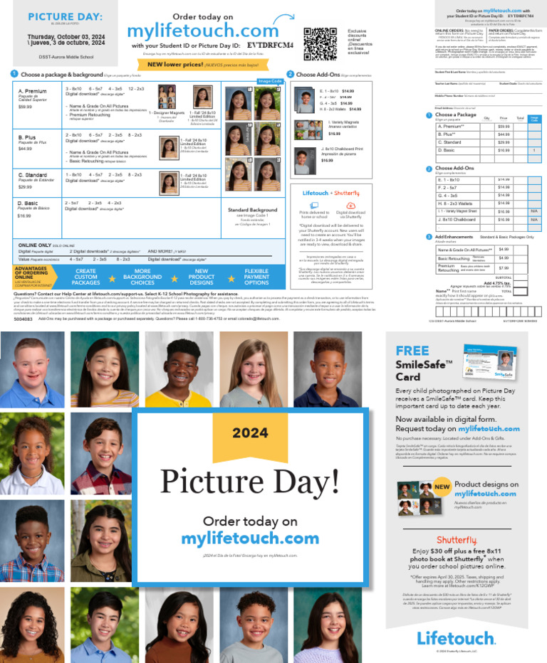 Picture Day:: Order Today On | PDF | Telecomunicaciones