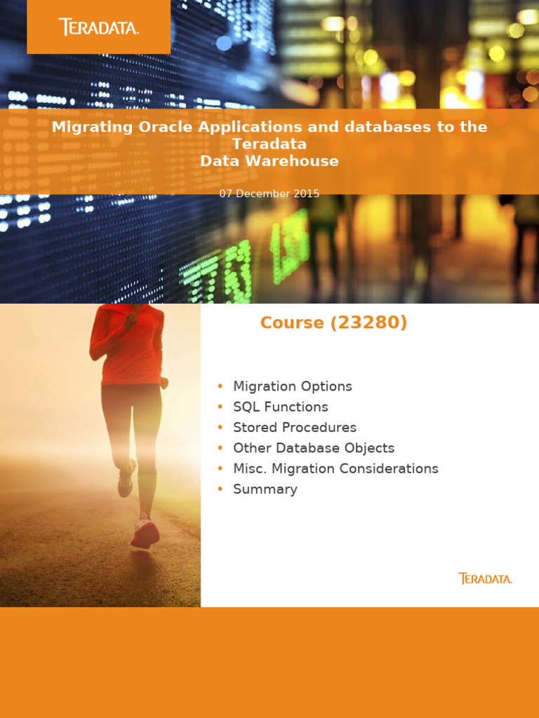 Migration From Oracle to TD | PDF | Pl/Sql | Databases