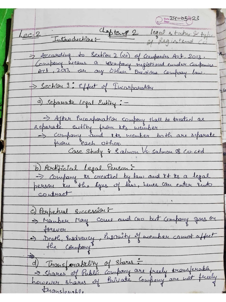 Claw Handwritten Notes by Csdancediary | PDF