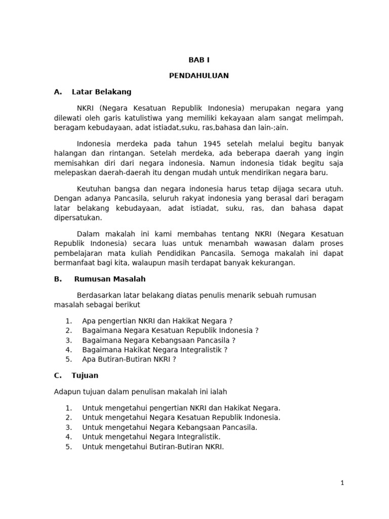 Makalah Nkri | PDF