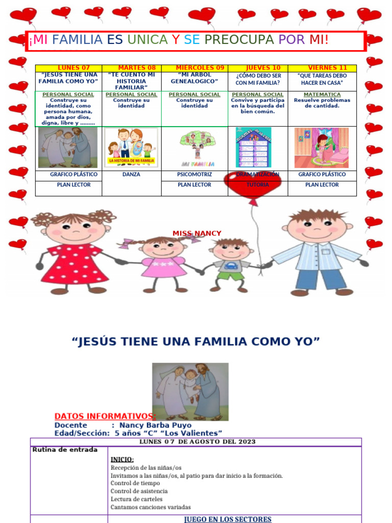 Actividades de Aprendizaje sobre la Familia | PDF | Amor | Jesús