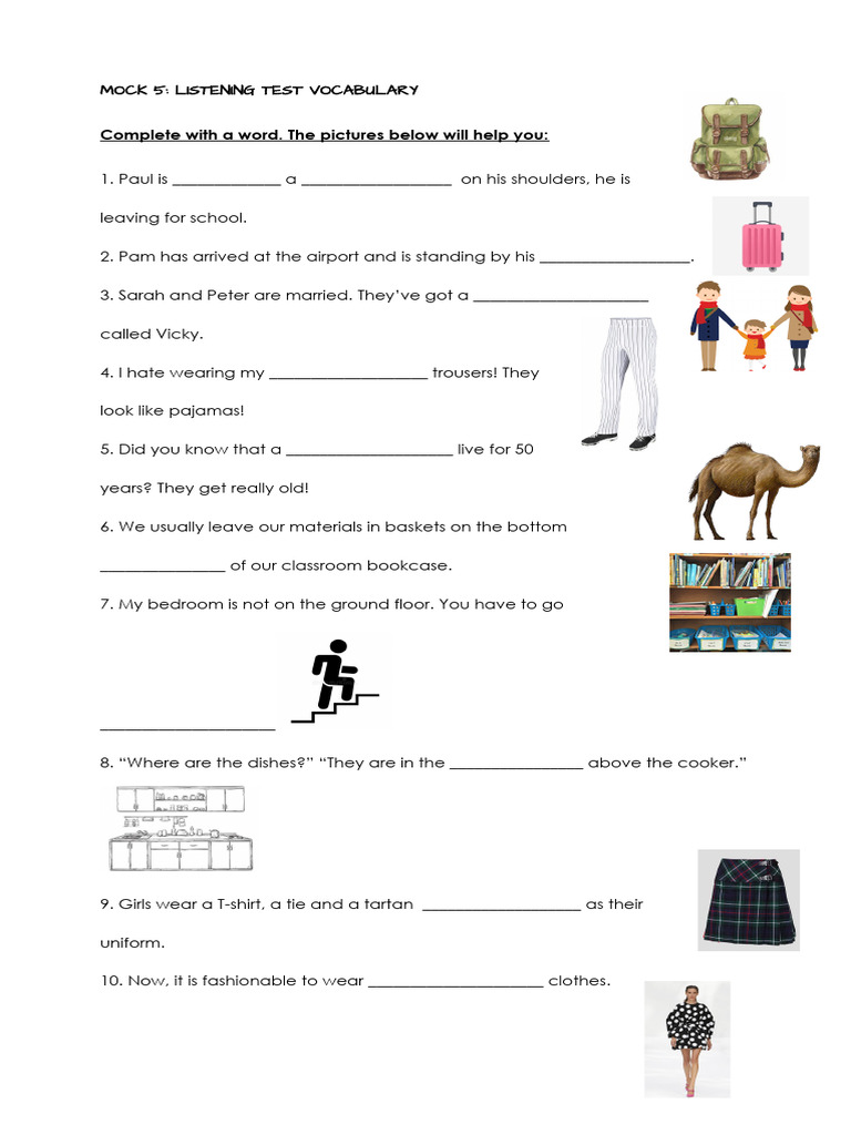 Mock5 Vocfromlisteningpart | PDF | Wellness