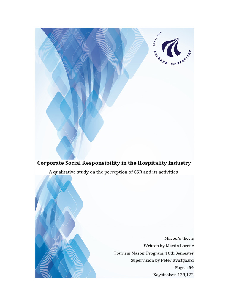 Martin Lorenc Thesis | PDF | Methodology | Corporate Social Responsibility