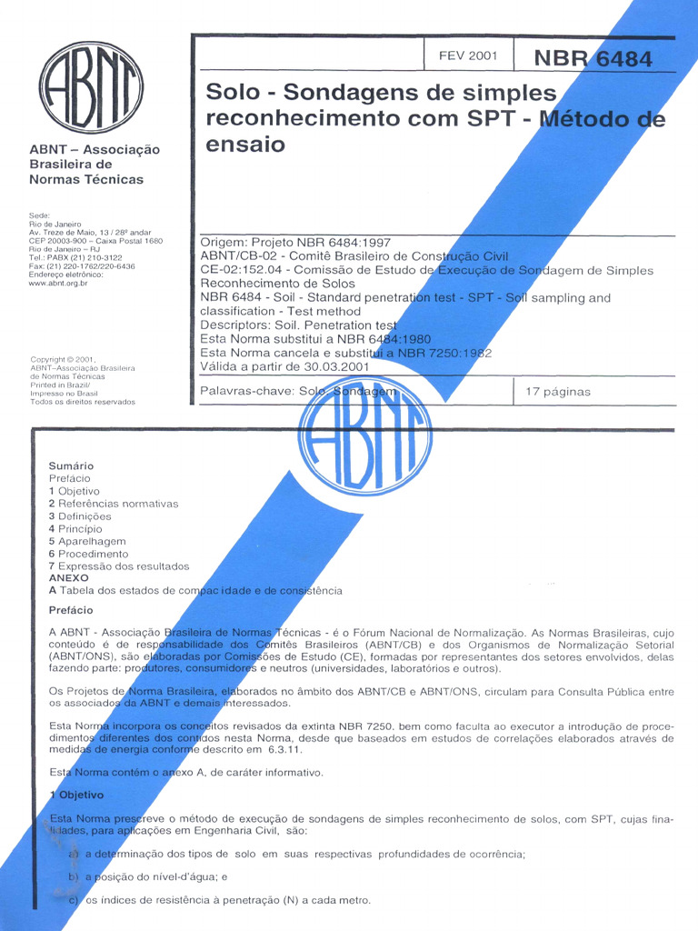 NBR 6484 | PDF