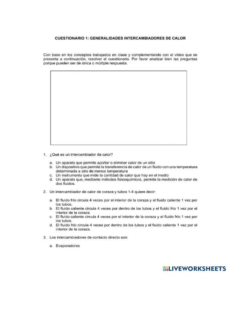 Preguntas Intercambiador de Calor | PDF