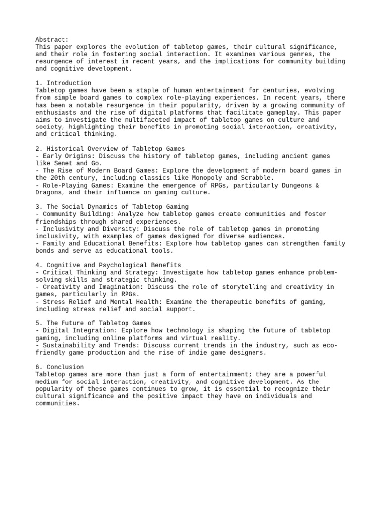 The Cultural and Social Impact of Tabletop Games | PDF | Tabletop Role ...