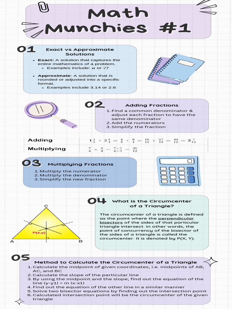 Math Munchies for Students | PDF | Triangle | Matrix (Mathematics)