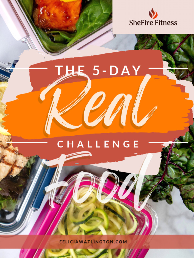 5-Day Real Food Challenge April 2023 | PDF | Foods | Salad