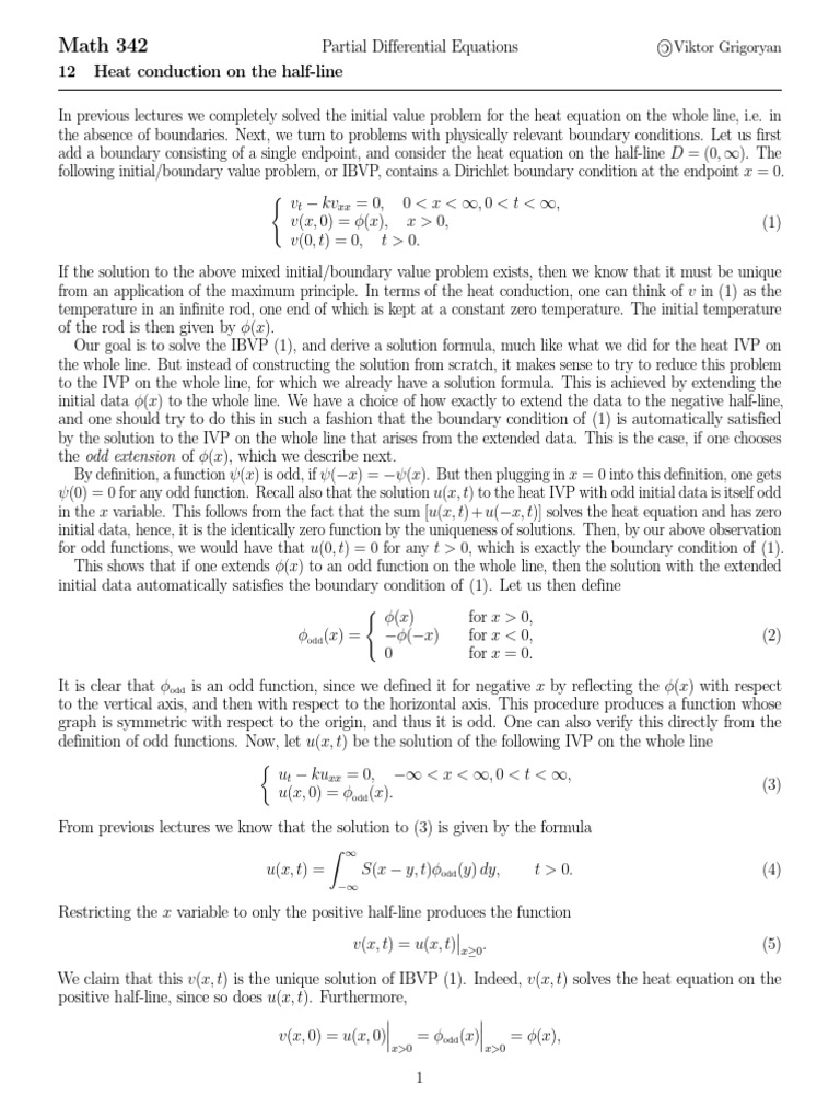 6.reflection_method | PDF | Boundary Value Problem | Waves