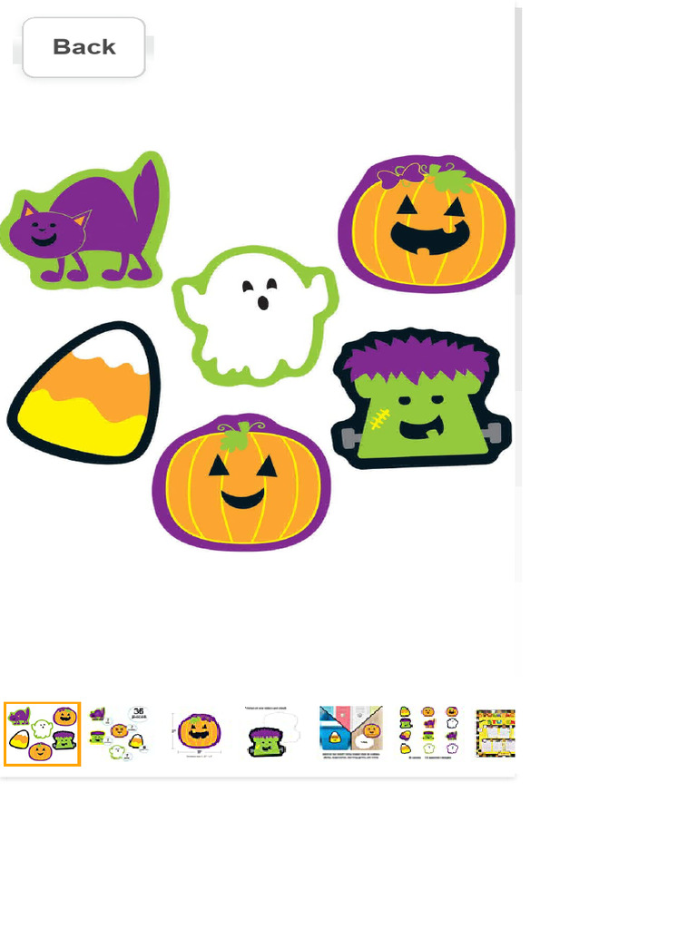 Carson Dellosa - Halloween Mini Colorful Cut-Outs, Fall Classroom Décor ...