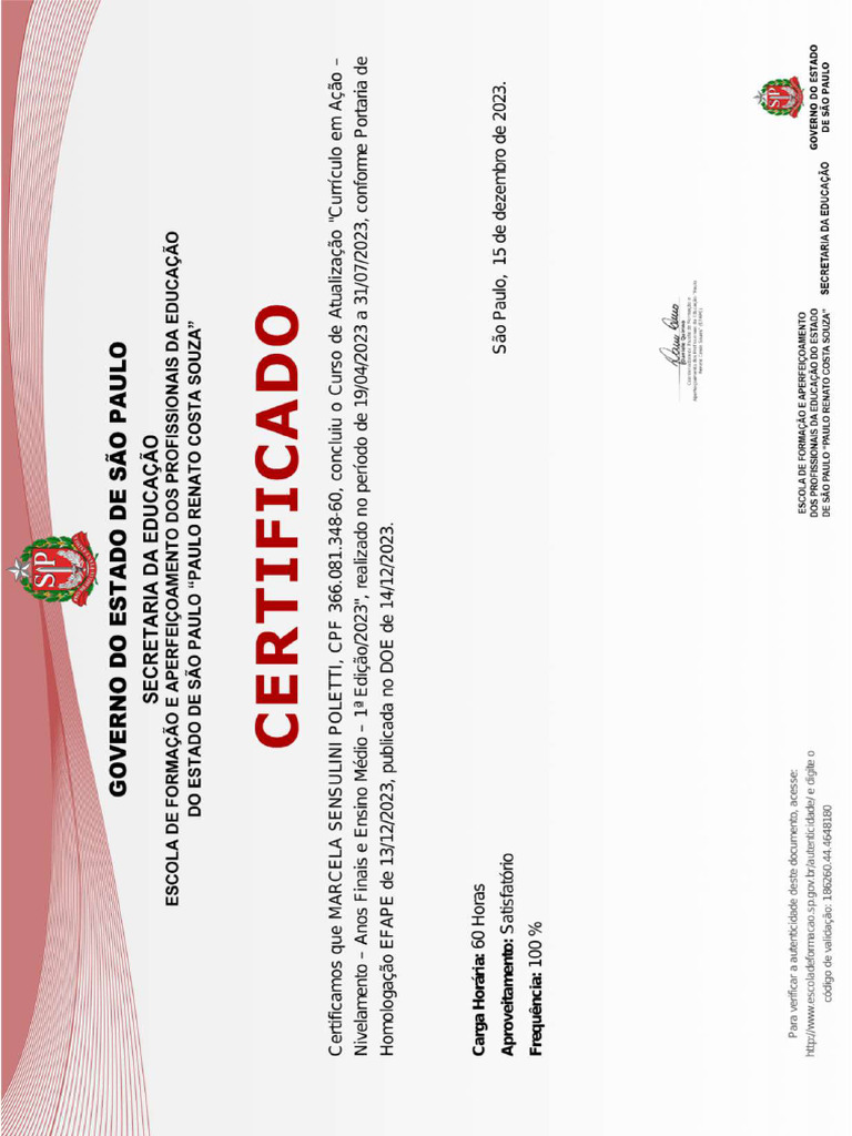 Certificado Curso Compressed | PDF
