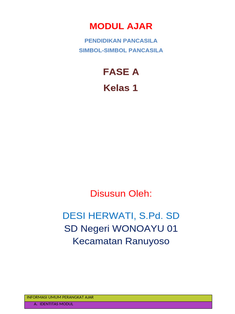 MODUL AJAR PKN Fix | PDF