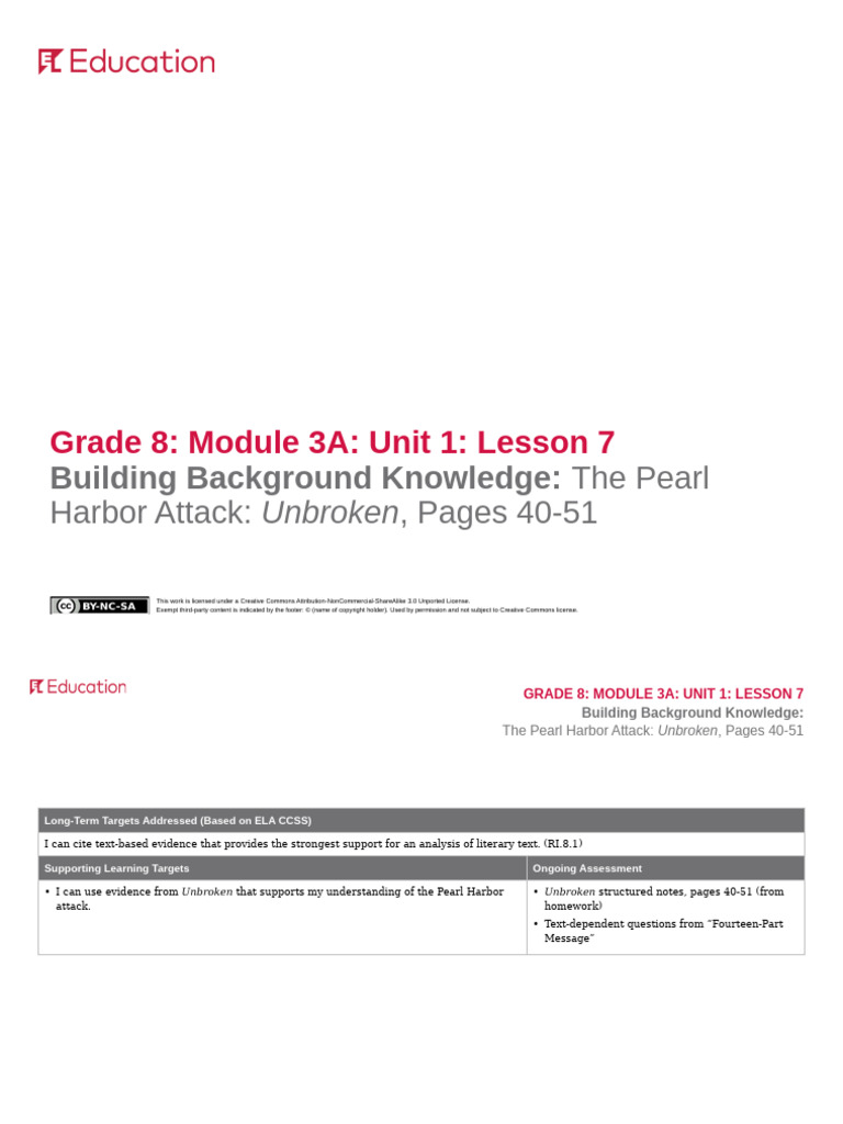 Eled 8m3a Module 3a U1 l7 0316 | PDF | Reading Comprehension