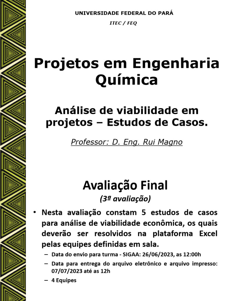 06 Projetos Estudo de Caso Jun2023 | PDF | Investimentos | Valor Presente líquido