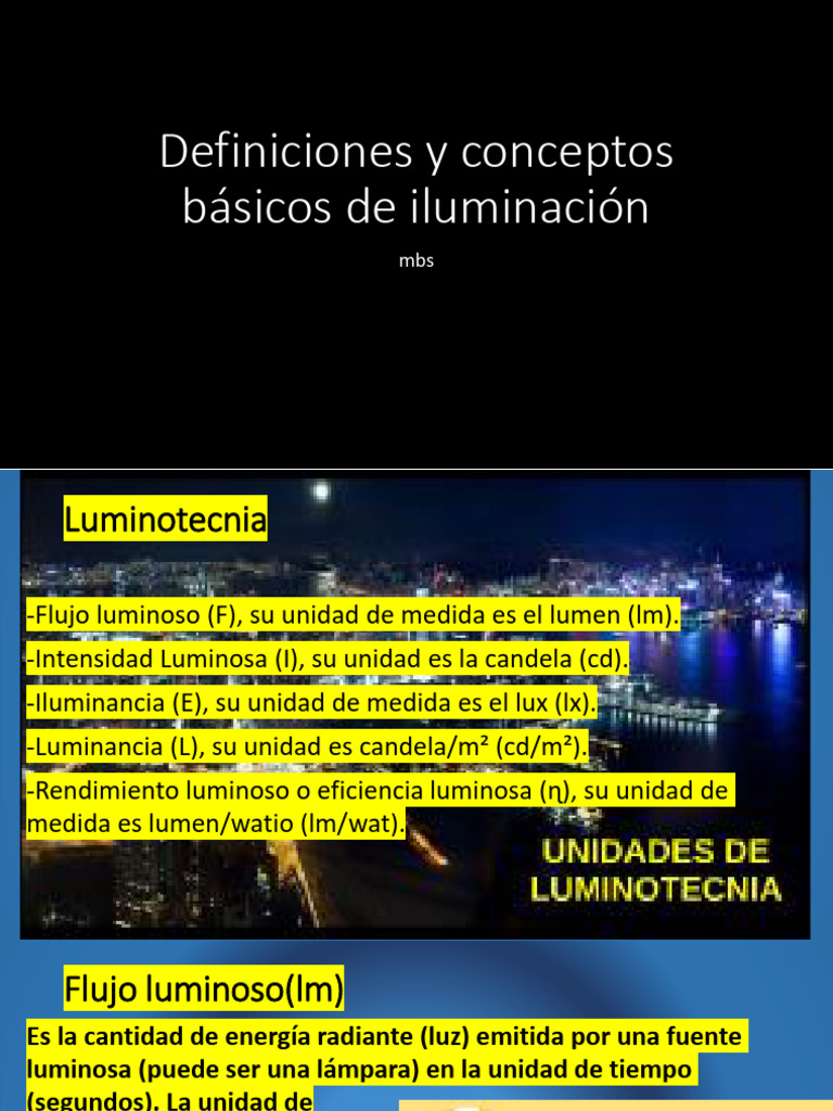 2Definiciones y conceptos básicos de iluminación 13-4-21 3IV5 | PDF | Color | Temperatura