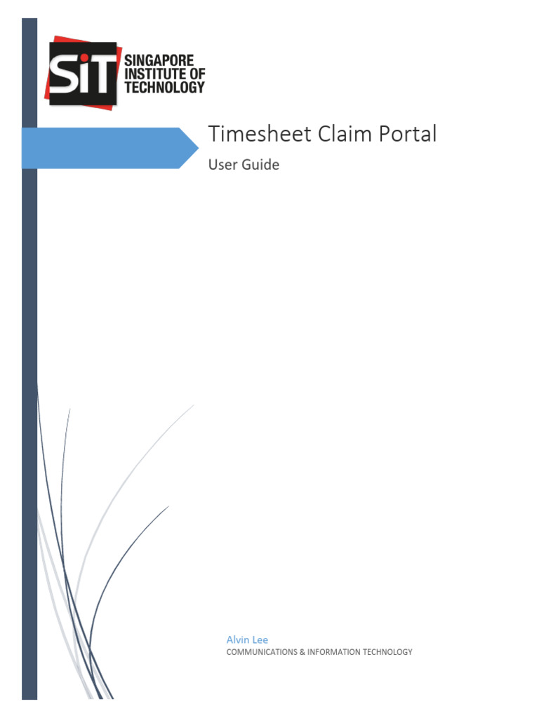 User Guide - Timesheet Claim Portal | PDF | Lunch | World Wide Web