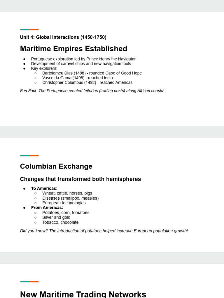 Ap World History Unit 4 | PDF