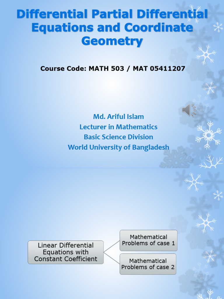 Solving Linear Differential Equations | PDF | Equations | Applied ...