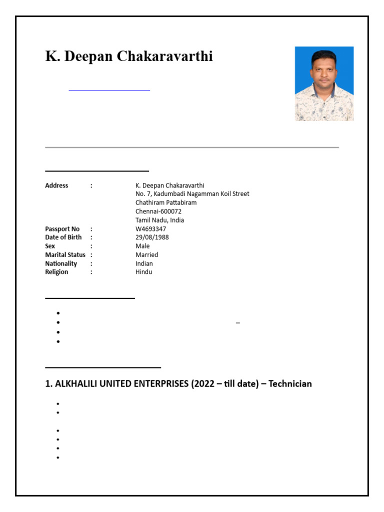 Deepan Resume | PDF
