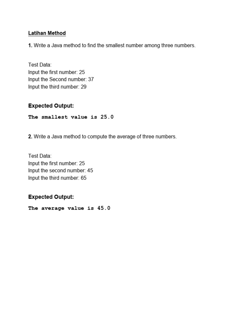 M9 Latihan Method | PDF