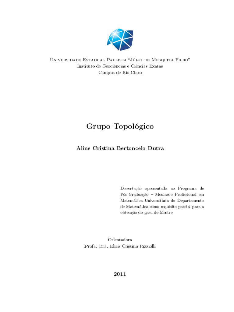 Dutra Acb Me Rcla | PDF | Grupo (Matemática) | Geometria