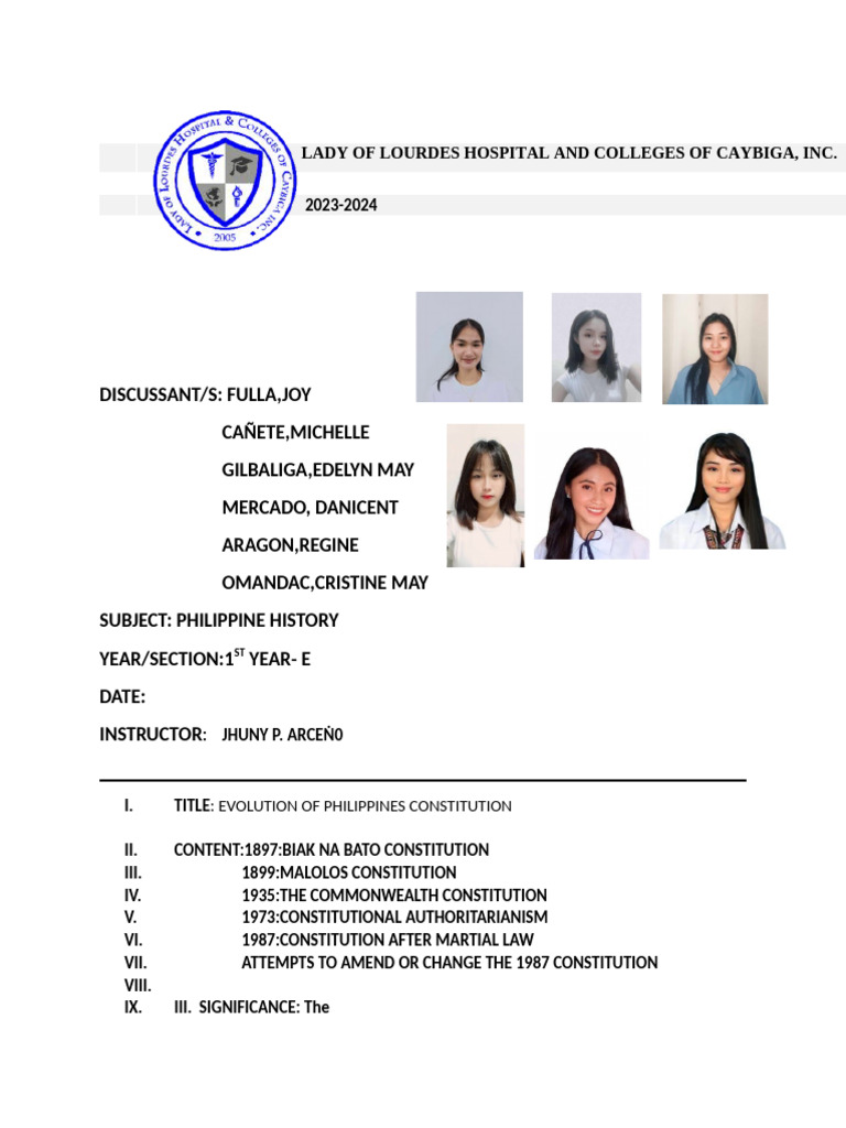 WRITTEN-REPORT-FORMAT (Phillippines History) | PDF