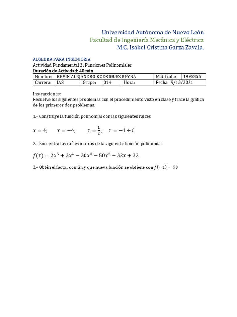 Af2 Funciones Polinomiales-1995355-014-Ias-1 | PDF