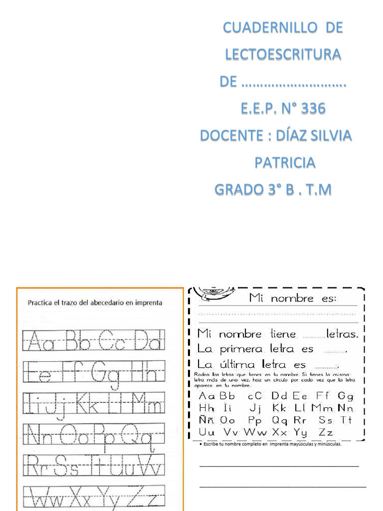 Cuadernillo para Práctica de Escritura 3B | PDF