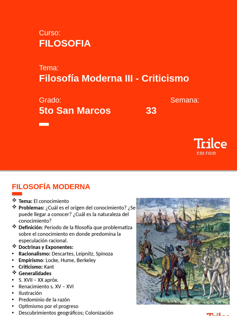 Filosofía Moderna: Criticismo de Kant | PDF | Immanuel Kant | Moralidad